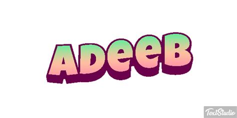 Adeeb Name Animated  Logo Designs