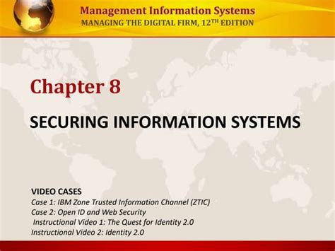 Week Nine Securing Info Systems Lecture Ppt