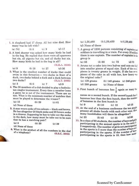 Arithmetic Reasoning Pdf