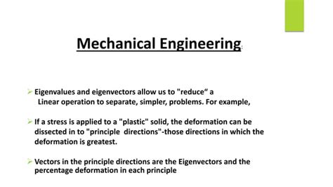 Application Of Eigen Value Eigen Vector To Design PPTX