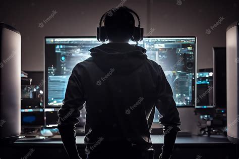 Premium Photo Software Developer Programmer Hacker Coding Scripts For