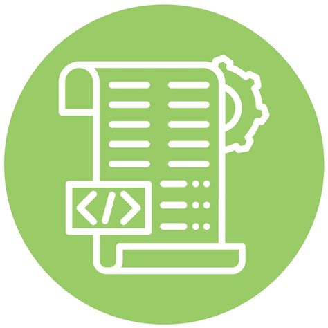 Premium Vector Vector Design Scripting Tool Icon Style