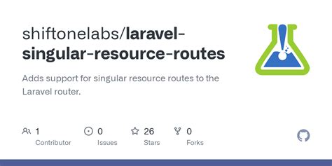 Github Shiftonelabslaravel Singular Resource Routes Adds Support For Singular Resource