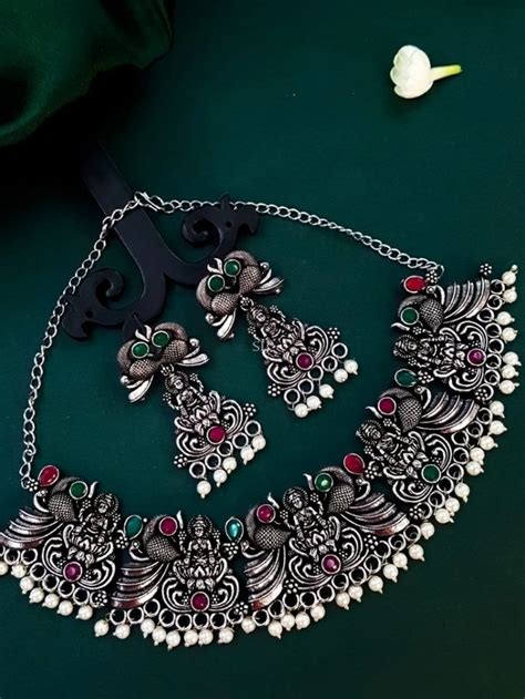 Buy Oxidized Necklace Online Premium Quality South India Jewels