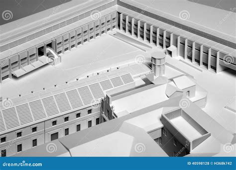 Model Scale Of A New Architecture Project Building Stock Photo Image Of District City 40598128