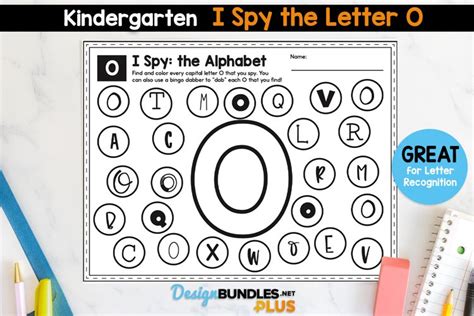 I Spy The Alphabet Worksheet Letter O