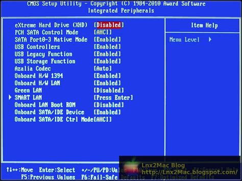 Optimal BIOS Configuration Lnx Mac S Blog