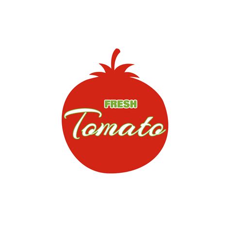 Tomato Logo Free Space For Text Wallpaper Background 34798263 Png