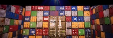 Premium Ai Image Rows Of Shipping Containers In Different Colors
