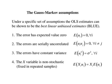 The Regression Model Suppose We Wish To Estimate The Parameters Of The Following Relationship A