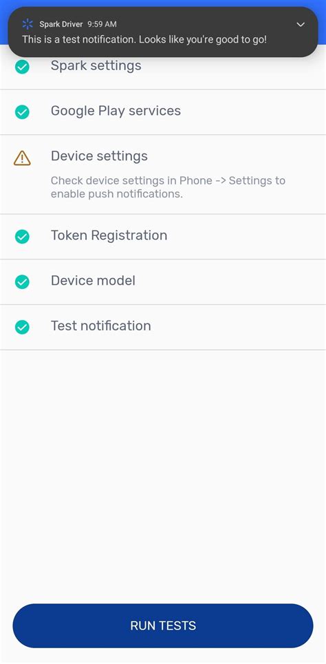 Is This An Issue Test Notifications Working Rsparkdriver