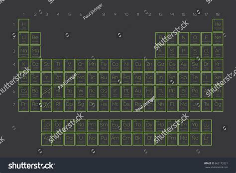 Periodic Table Elements Illustration Atomic Number Stock Vector Royalty Free 663173221