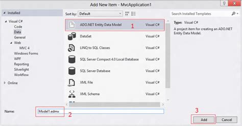 Database First Approach In Entity Framework