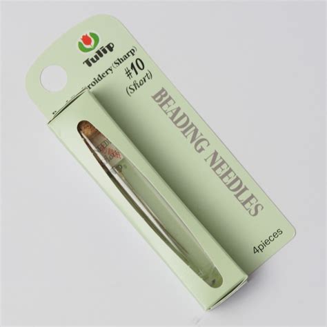 10 Tulip Short Beading Needle For Bead Embroidery X 4 Pc S