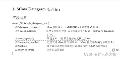 sflow报文字段说明 sflow文档 csdn博客