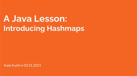 Java Hashmaps Introduction And Concepts