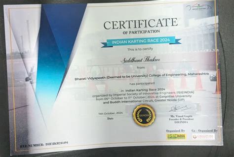 Siddhant Thakur On Linkedin Karting Motorsport Isieindia
