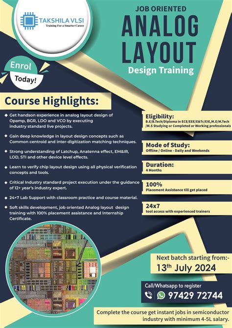 Jyothsna B On Linkedin Takshila Vlsis Job Oriented Analog Layout