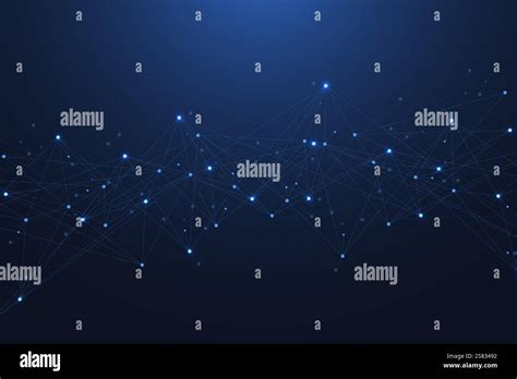 Global Network Connection Concept Big Data Visualization Social Network Communication In The