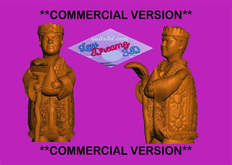3d File Wise King With Short Hair Commercial Version 🤴・3d Printer Model To Download・cults