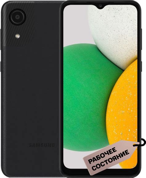 Смартфон Samsung Galaxy A03 Core 2/32Gb Черный «Рабочее состояние ...