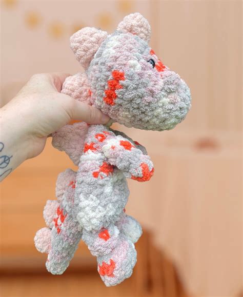 Tinysaurus Dinosaur Snuggler Tinysaurus Dinosaur Lovey Crochet Dinosaur Tinysaurus Dinosaur