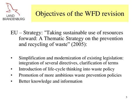 PPT - The Waste Framework Directive (WFD) Amendment 2008/98/EC: what is new? PowerPoint ...