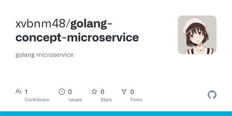 GitHub Xvbnm Golang Concept Microservice Golang Microservice