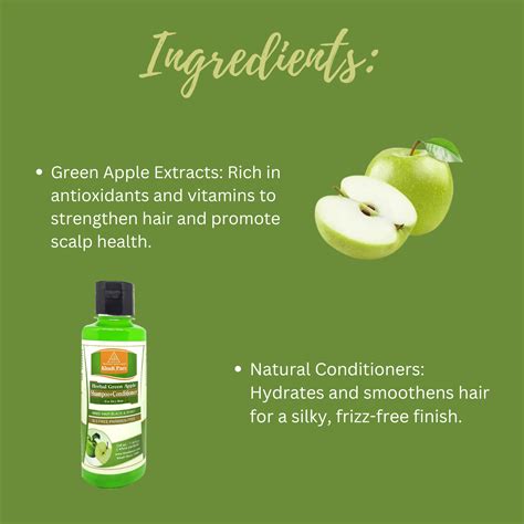 Pure Herbal Green Apple Shampoo Conditioner 210ml