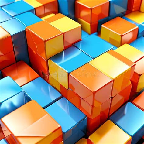 Geometric Cube Pattern A Pattern Of Repeating Cube Shapes In Vr Stock