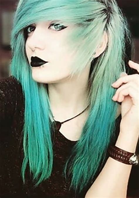 Shy Emo Girl With Black Hair