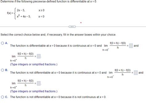 Solved Determine If The Following Piecewise Defined Function Chegg