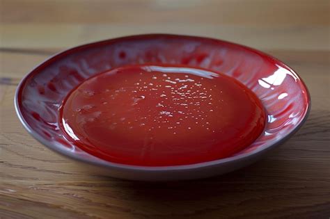 premium photo testing jam consistency on a chilled plate ar generative ai