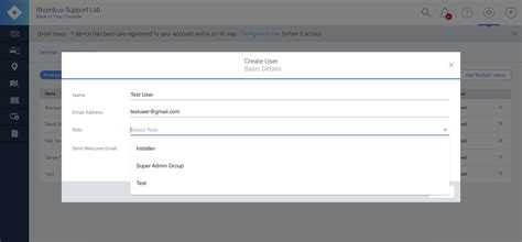 Role Creation And Management Rhombus Support