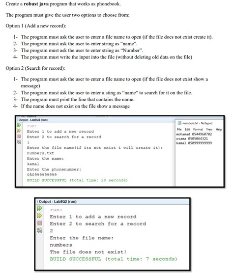 solved please write a java program to show the following
