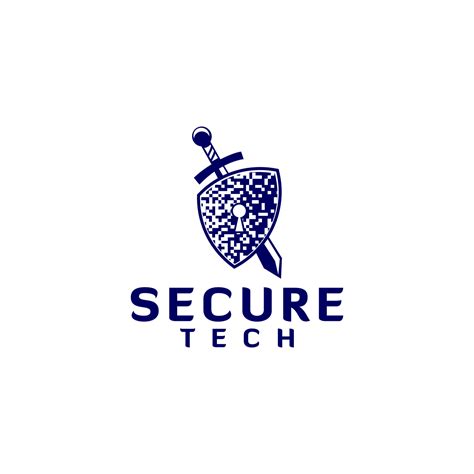 Secure Tech Logo Design Vector 23229346 Vector Art At Vecteezy