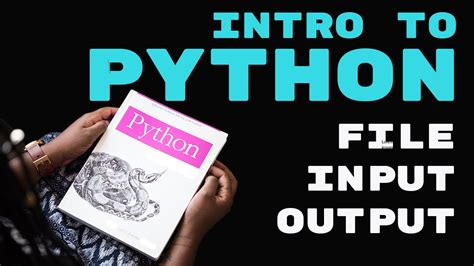 File Io In Python Machine Learning Tutorial Siolabs Youtube