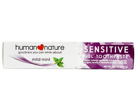 Human Nature Sensitive Gel Toothpaste Mild Mint 200g