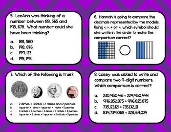 Comparing And Ordering Whole Numbers And Decimals By TheGreeneHouse