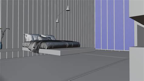 3 Bedroom Scenes In Different Style In Native Blend File By