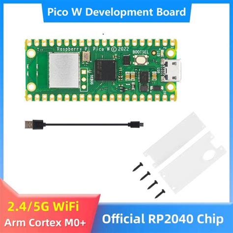 For Raspberry Pi Pico Wacrylic Casemicro Usb Cable Rp2040 Dual Core
