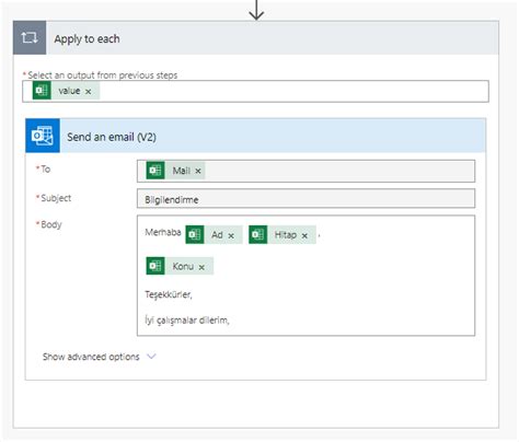 send mass e mails with power automate peakup teknolojİ a Ş