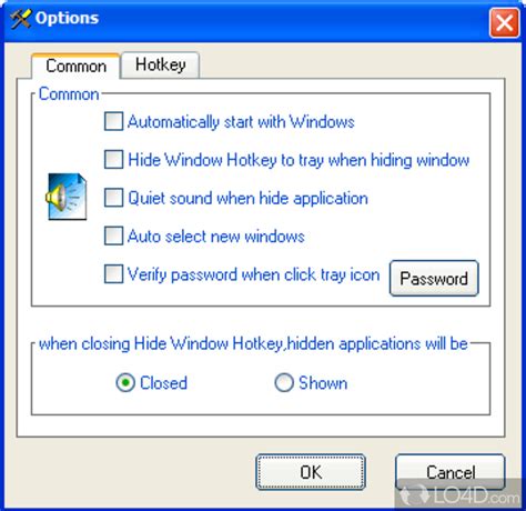 Hide Window Hotkey Screenshots