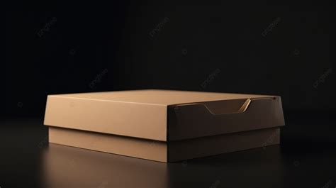 검정색 배경에 있는 갈색 식품 상자 제품 모형을 위한 3d 렌더링 상자 포장 고화질 사진 사진 배경 일러스트 및 사진 무료 다운로드 Pngtree