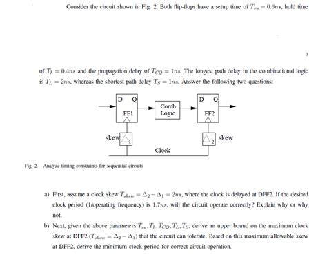 Solved Consider The Circuit Shown In Fig Both Flip Flops Chegg