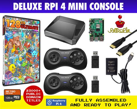 Deluxe Raspberry Pi 4 Console Bundled With The Ultimate 128 Retropie