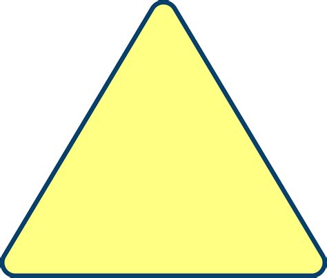 Isolated Triangle Icon In Yellow Color 24153967 Vector Art At Vecteezy