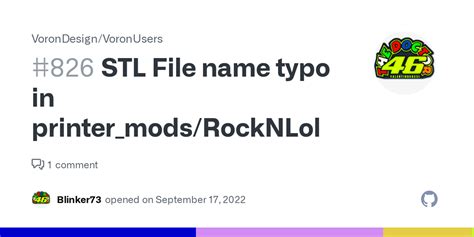Stl File Name Typo In Printermodsrocknlol · Issue 826 · Vorondesign