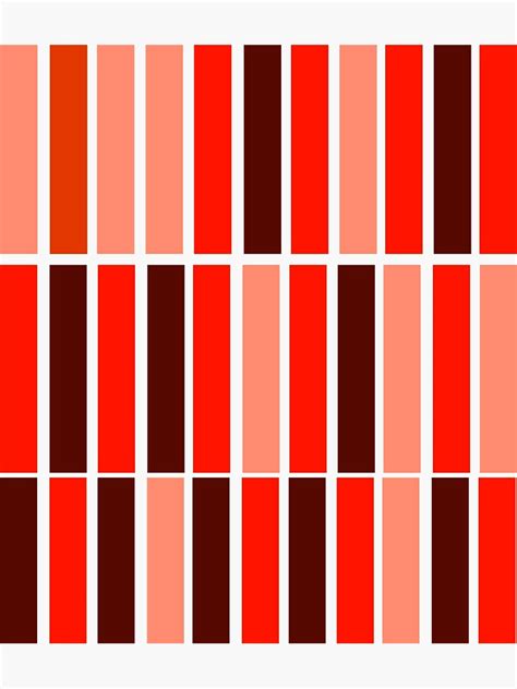 Cool Shaped Red And Ligh Red Rectangles Sticker For Sale By Opilo