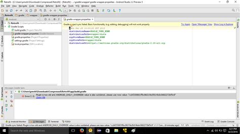 Android Build Issue While Creating A New Project Stack Overflow